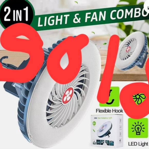 Other | Sold Portable Tent Light Led Fan Lamp Outdoor Camping Hiking ...
